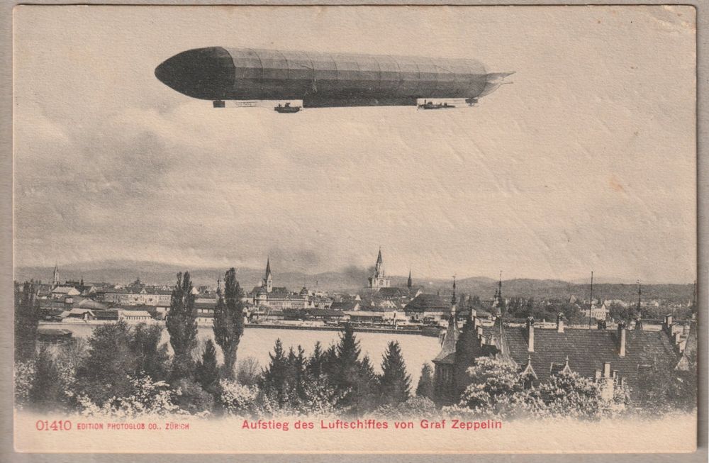 19.VII.07, HORN (TG): AK Zeppelin Aufstieg | Kaufen auf Ricardo