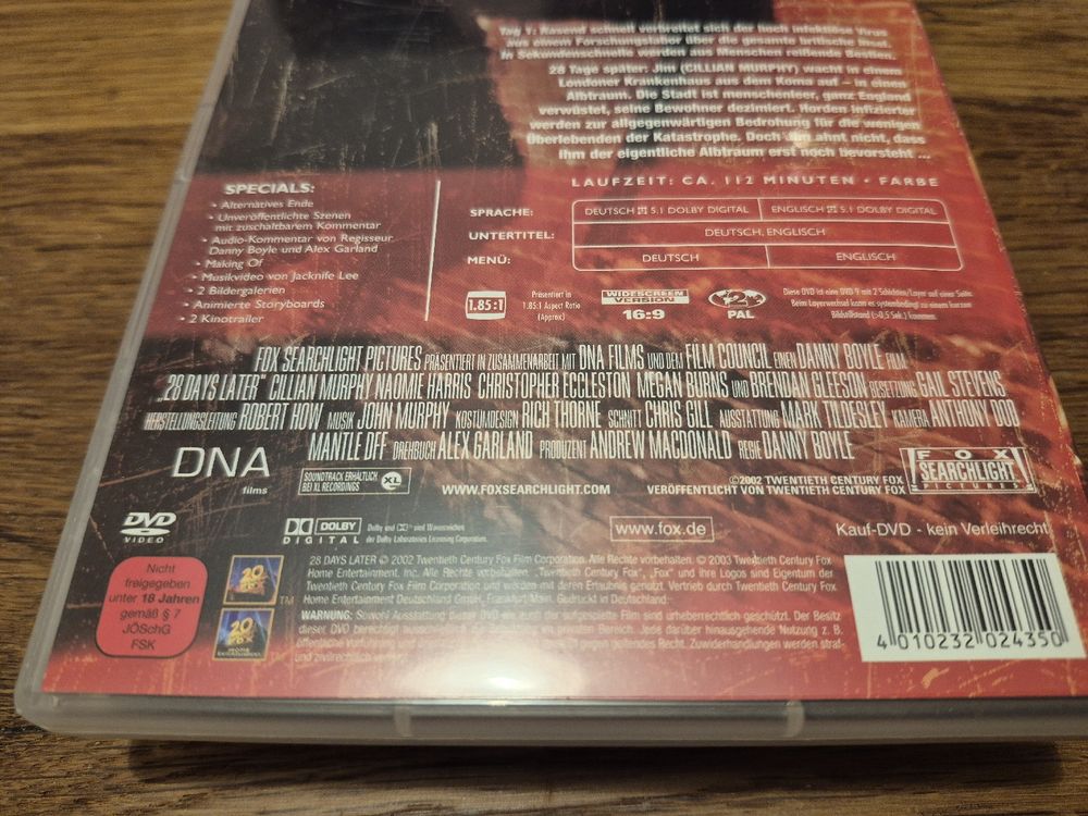 28 Days Later - Danny Boyle (DVD) im Schuber (Gebraucht) in Oberembrach für CHF 10 – mit ...