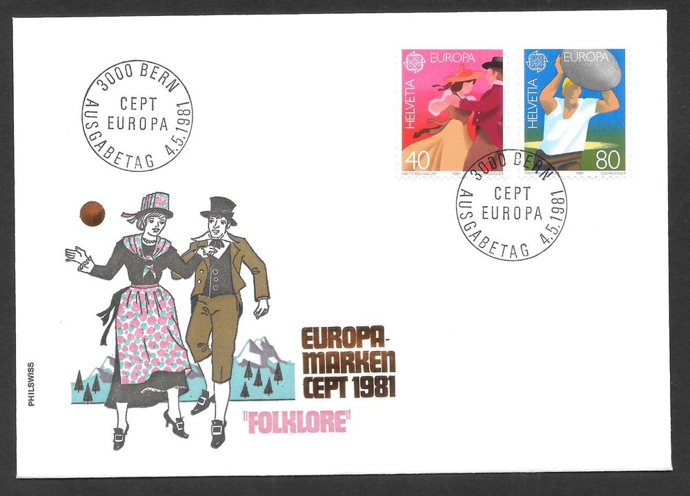 FDC Serie 654 - 655 ET Bern 4.5.1981 schön illustriert (Neu (gemäss Beschreibung)) in Olten für ...