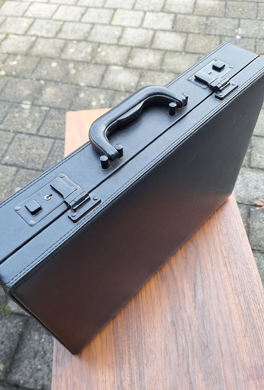 Vintage Aktenkoffer aus Leder, Schwarz, Top Zustand! (Neu (gemäss ...