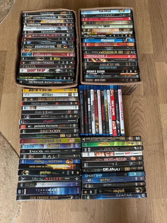 DVD und BluRay Paket (72 DVD, 12 BR), en bloque (Gebraucht) in Villnachern für CHF 39.9 – nur ...