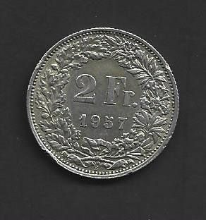2 Fr. 1957 Silber | Kaufen auf Ricardo