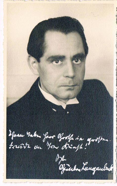 Günther Langenbeck Autogramm signiert Vintage Foto 9x14cm (Gebraucht) in Bischofszell für CHF 20 ...