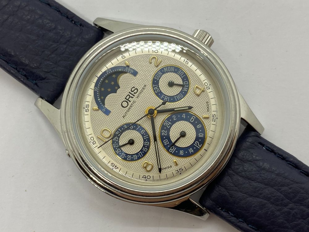 ORIS Automatic Winder 34mm Vollkalender Mondphase läuft/G156 | Kaufen auf Ricardo