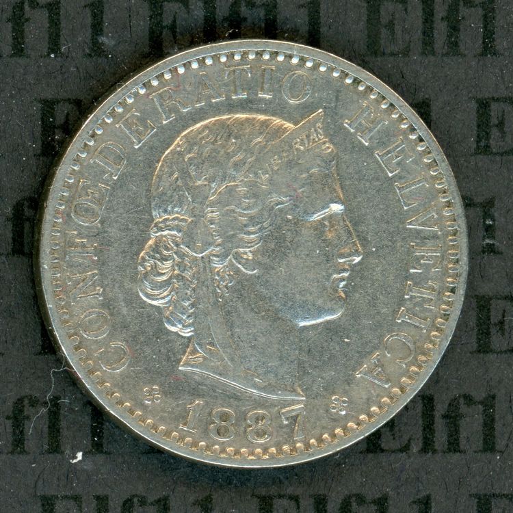 CHF___0.20 1887 -vz 20 Rappen (Gebraucht) in Widnau für CHF 45 – mit Lieferung auf Ricardo kaufen