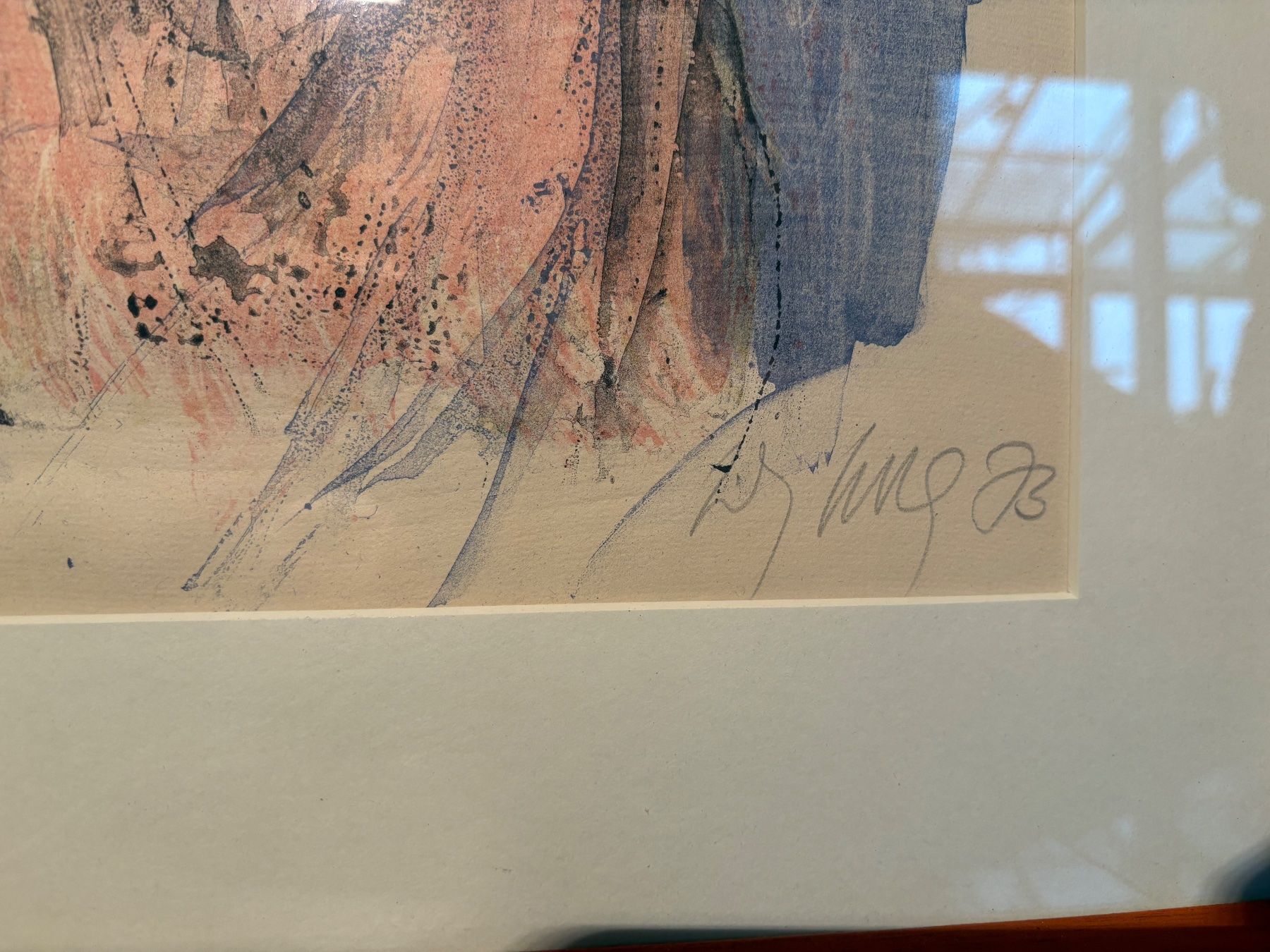 Original-Lithografie von Fritz Hug "Pferd" Handsigniert (Gebraucht) in ...