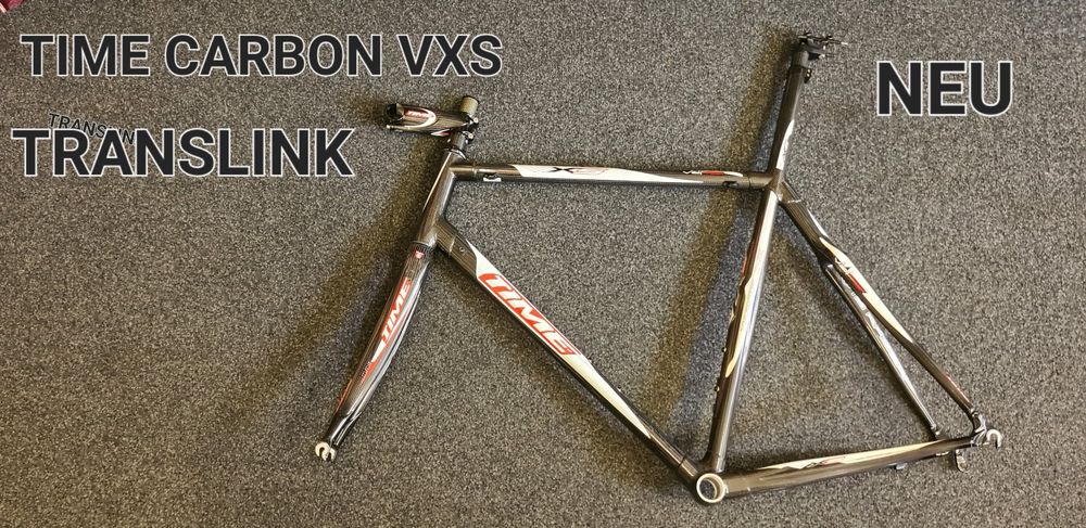 TIME CARBON VXS TRANSLINK RAHMEN (55)+Sattelst.+Vorbau NEU!! (Neu (gemäss Beschreibung)) in ...