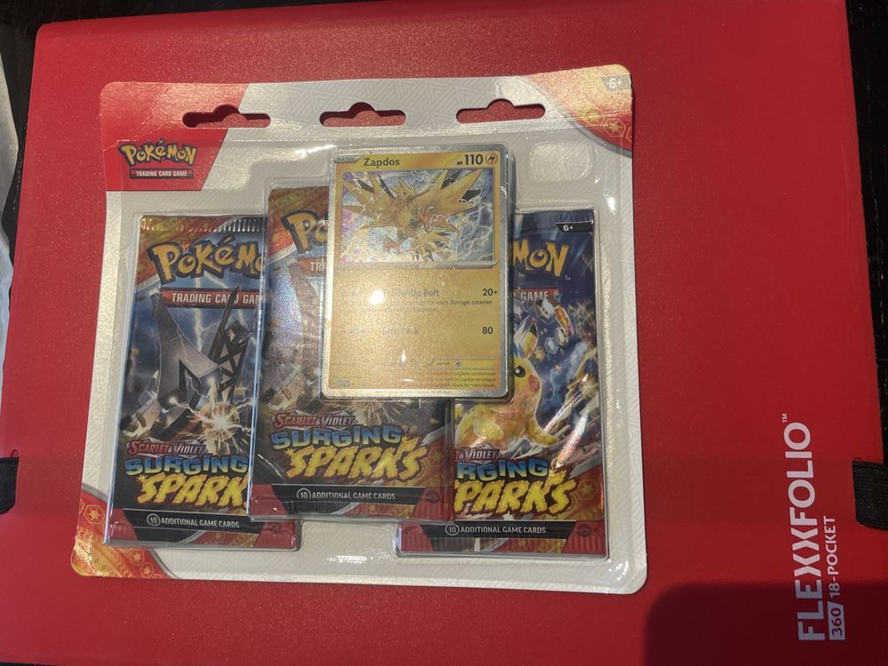 3x Bustine Pokemon Surging Sparks + Zapdos | Kaufen auf Ricardo
