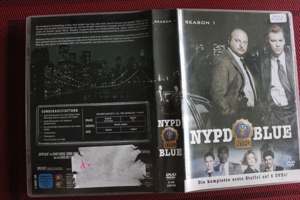 NYPD BLUE Season 1 DVD ( 2361) (Gebraucht) in Geroldswil für CHF 2 – mit Lieferung auf Ricardo ...