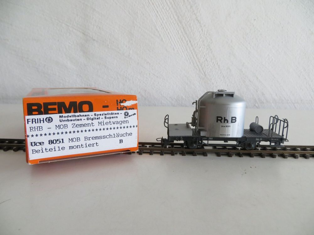 Friho H0m: MOB-Zementsilowagen Uce 8051, Mietwagen RhB, OVP (Gebraucht ...