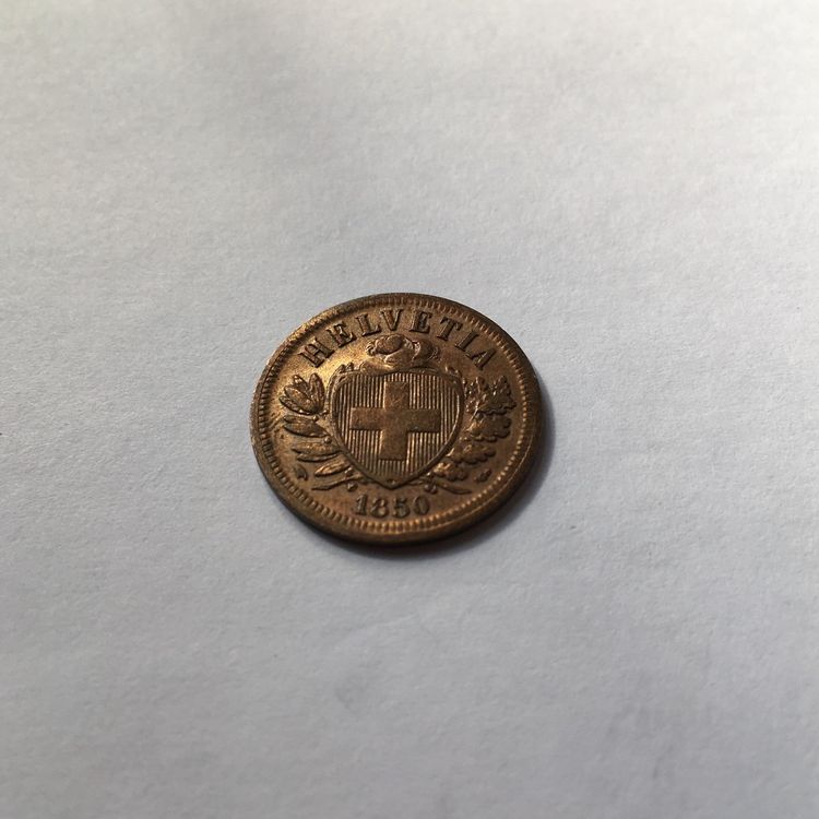1850 2 Rappen in Top Erhaltung | Kaufen auf Ricardo