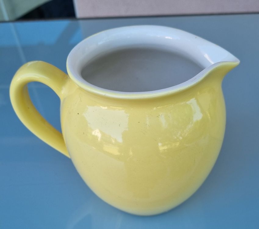 Rössler Krug 1 Liter Gelbe Keramik Vintage 70er Jahre Kaufen Auf Ricardo