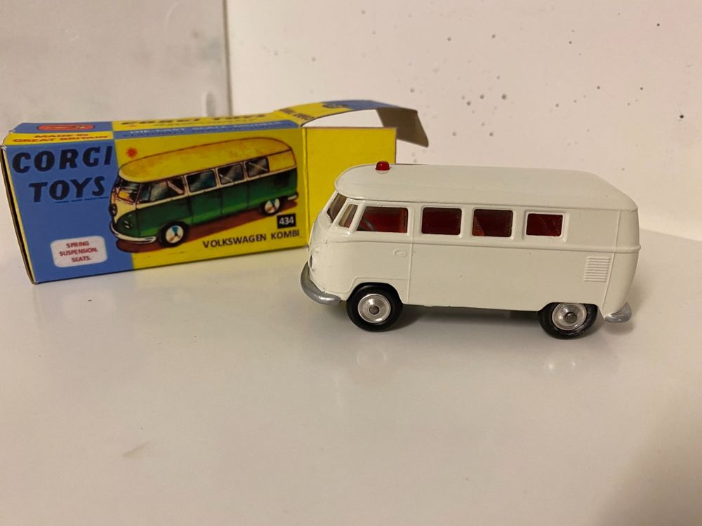 Corgi Toys 434 Volkswagen Kombi Bus or Ambulance Code3 Top!! (Gebraucht ...