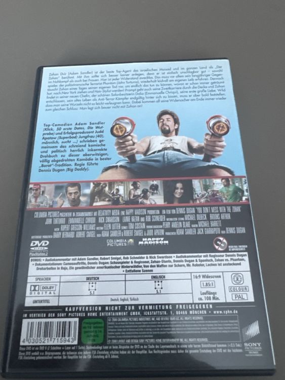 DVD: Leg dich nicht mit Zohan an, Adam Sandler Komödie! (Gebraucht) in ...