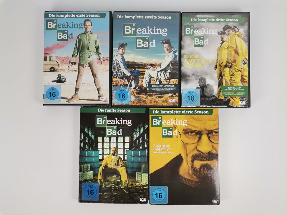 5 DVDs: "BREAKING-BAD" Komplette Staffel 1-5 (Gebraucht) in ...