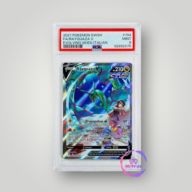 Pokémon PSA9 RAYQUAZA V #194 / 2021 Evolving Skies (Neu (gemäss ...
