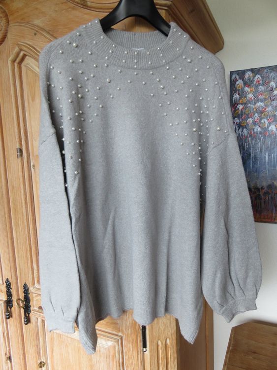 PULLI MIT PERLENDEKEOR Gr. 48/50 | Kaufen auf Ricardo