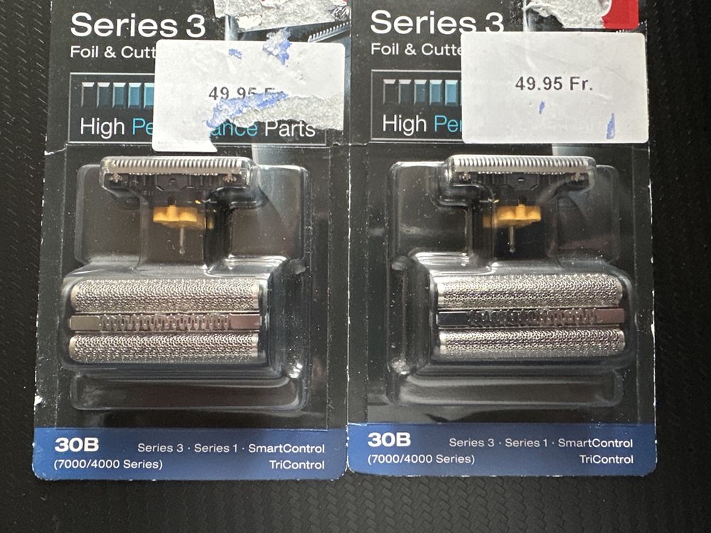 Grilles et blocs couteau RASOIR BRAUN 30B séries 3 et 1 (x2) (Neu und originalverpackt) in ...