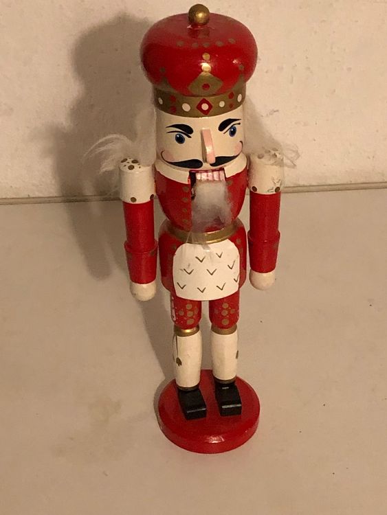 Nussknacker Holz, Vintage, rot, ca. 20 cm, Deko, Top! (Gebraucht) in ...