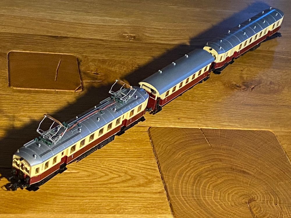 Roco 43007 DRG Treibwagen-Set umgebaut auf Wechselstrom | Kaufen auf ...