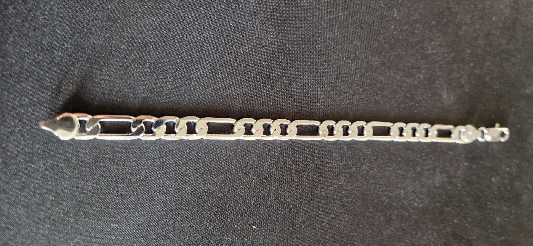 Bracelet Argent 925 Style Figaro Neuf 20,5 cm ️ ️ ️ (Neuf avec ...
