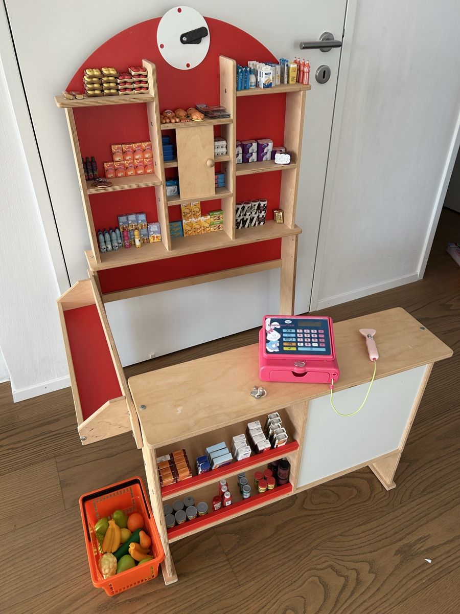 Schöne Kaufladen Mit Zubehör 69 Teilig Aldi Bilder