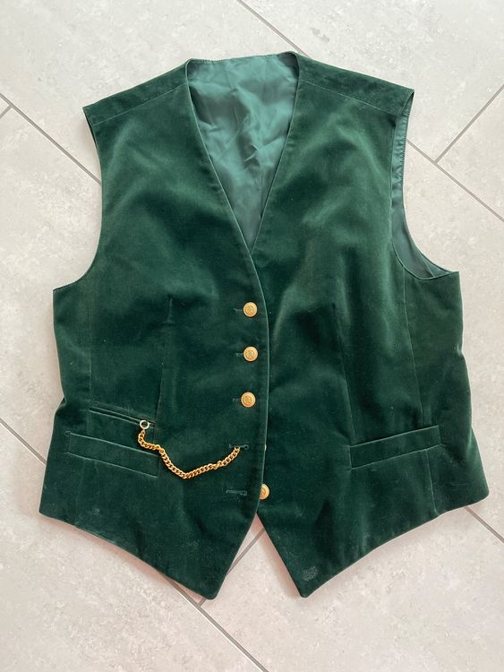 Elegante grüne Samtweste von BASLER Gr. M (Gebraucht) in Gutenswil für CHF 23 – mit Lieferung ...