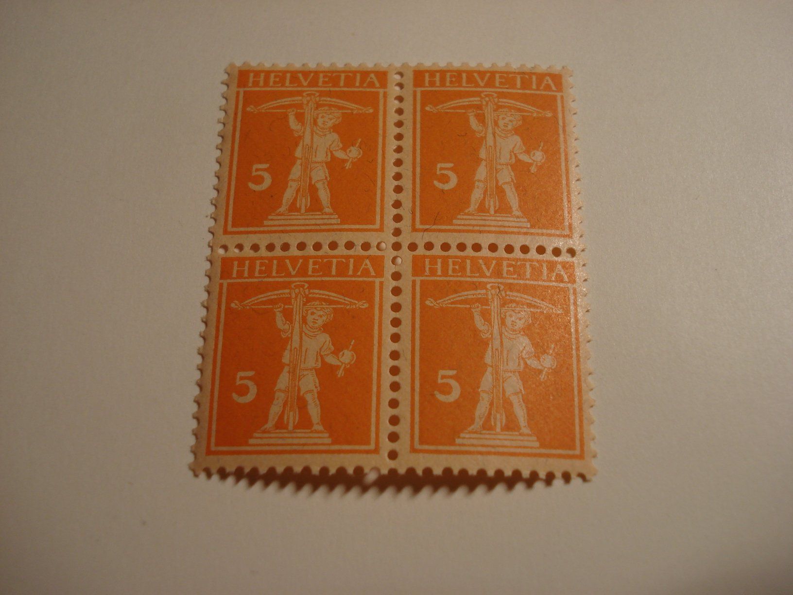 4erblock Tellenbub 5 Rp, * orange (Gebraucht) in Niederwil AG für CHF 1 ...