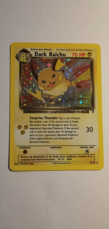 Pokémon card - Dark Raichu - Legendary collection | Kaufen auf Ricardo