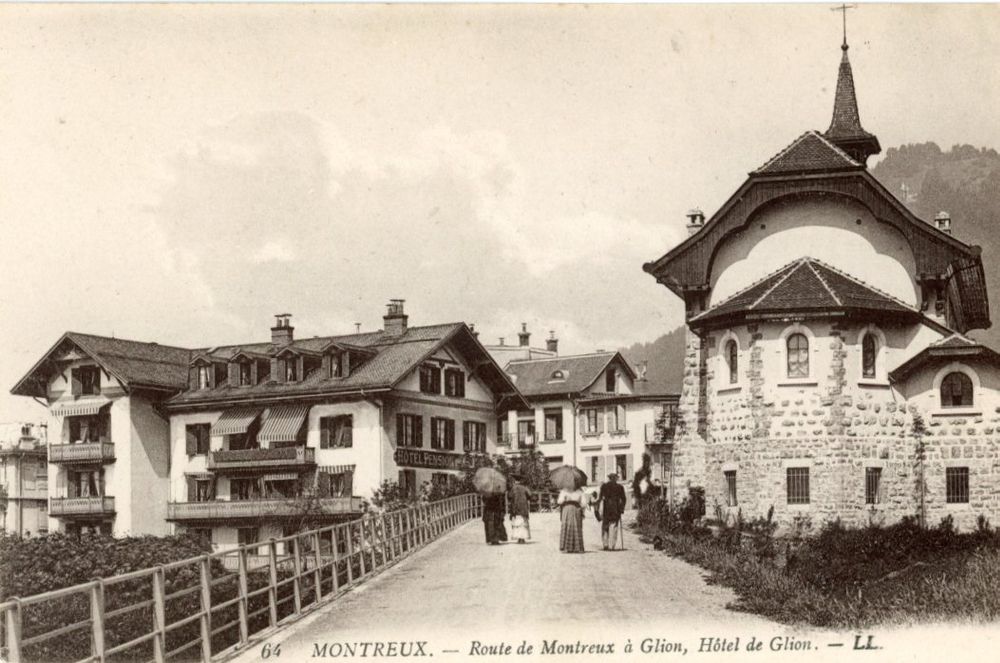 Montreux VD - Hôtel de Glion / Route Montreux - Glion (D'occasion) à ...