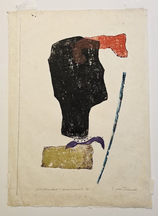 Lill Tschudi Linolschnitt 1/5 sign.: 64x46cm "Der Punker" (Gebraucht ...