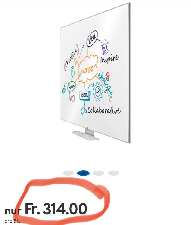 neuer nobo Whiteboard Prestige, Stahl, weiss emailliert, mag (Neu und ...