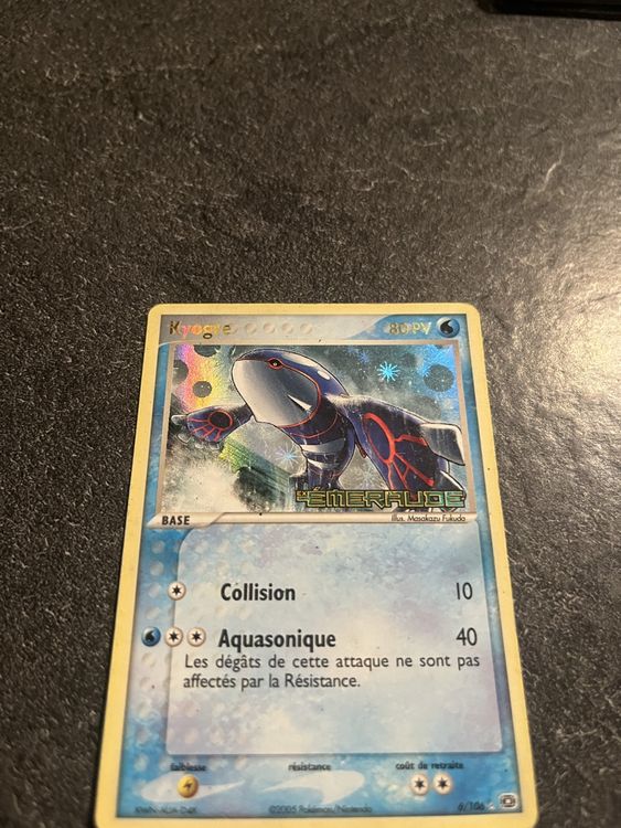 🇫🇷 Kyogre reverse STAMP - 6/106 - ex ÉMERAUDE - PL/LP (D'occasion) à ...