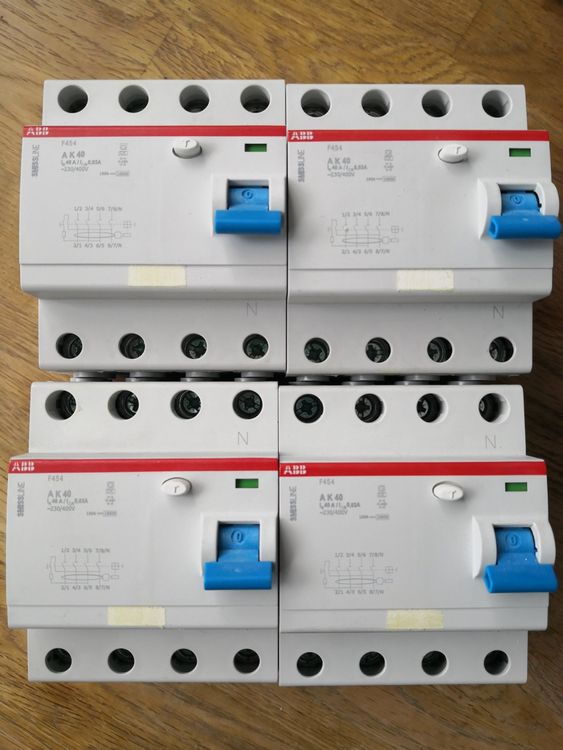 4 Stück FI RCD ABB AK 40 30mA (Gebraucht) in Steinen für CHF 105 – mit ...