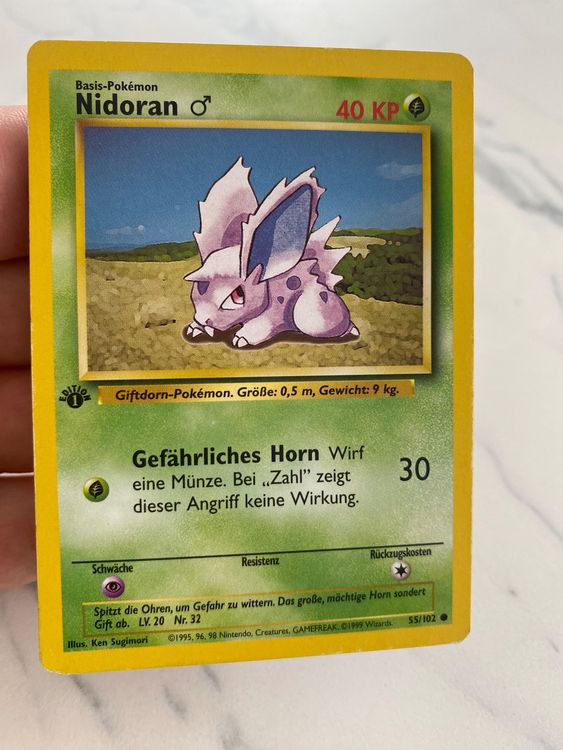 Nidoran Base Set 1. Edition (Gebraucht) in für CHF 3 – mit Lieferung ...