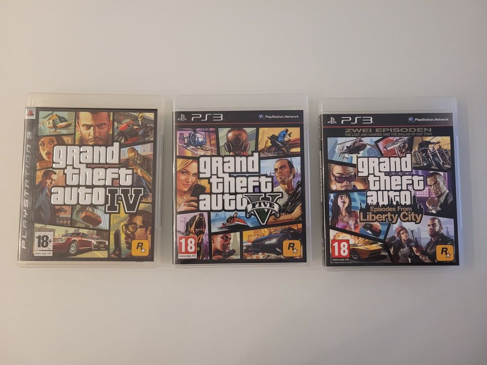 Grand theft Auto 4 + 5 + Liberty City / Playstation 3 (PAL) (Gebraucht ...