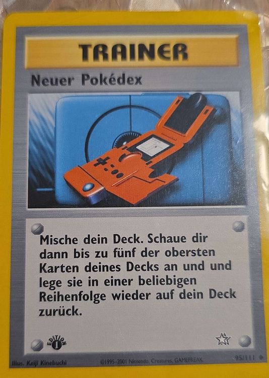 Trainer - Neuer Pokedex - Pokemon Karte - Top Zustand! (Gebraucht) in ...