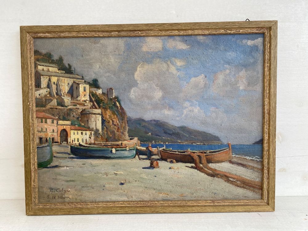 Tolles Ölgemälde „Lago Maggiore“, Giovanni Colmo, dat. 1930 | Kaufen auf Ricardo