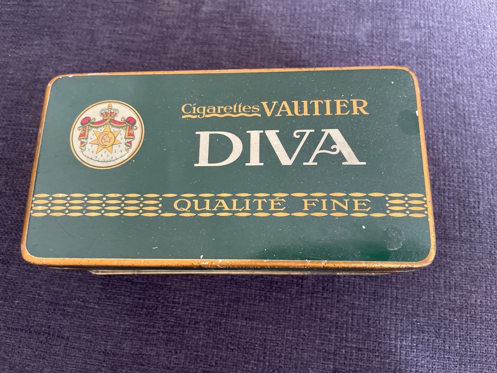 Cigarettes Vautier Frères & Cie DIVA Blechdose (Gebraucht) in ...