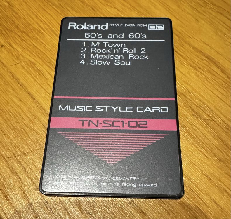 Roland - Music Style Cards TN-SC1-02 und 03 (Gebraucht) in Zürich für ...