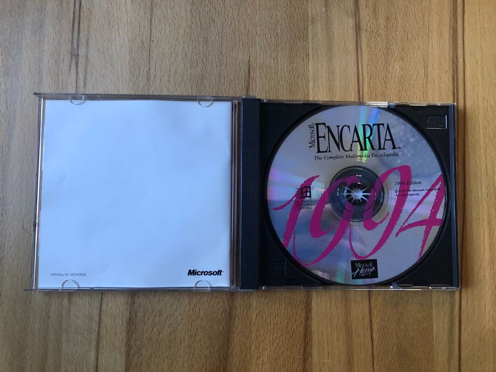 Microsoft Home Encarta Complete Encyclopedia CD-ROM von 1994 (Gebraucht) in Basel für CHF 25 ...
