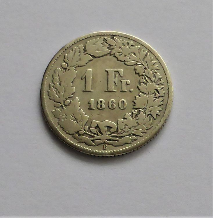 Seltener 1 Fr. 1860 - Silber, sitzende HELVETIA - RAR !!! | Kaufen auf Ricardo