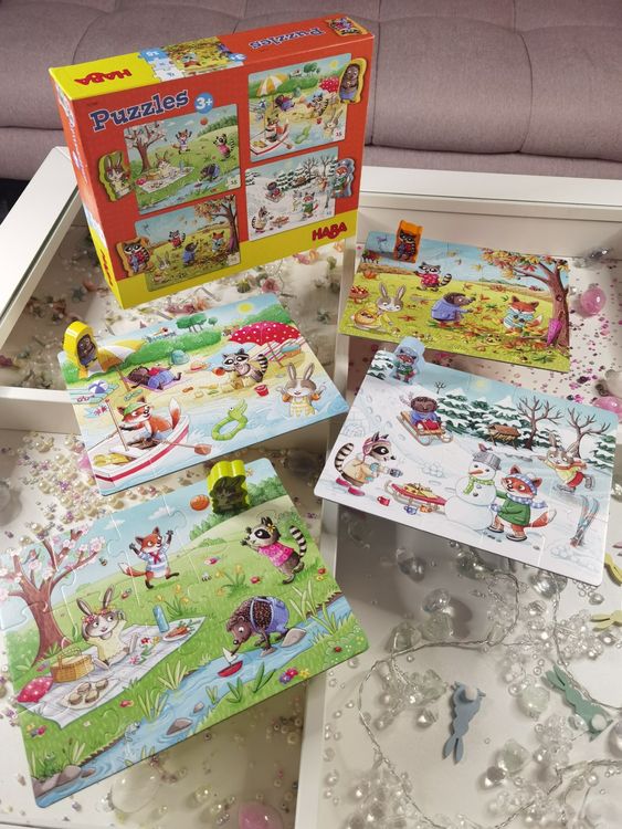 Haba 4 Jahreszeiten Puzzle (Gebraucht) in Unterägeri für CHF 9 – mit ...