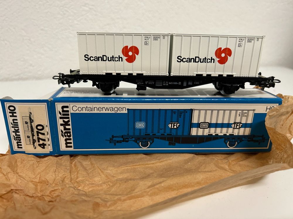 Märklin 4770 - Containerwagen "ScanDutch" (Neu und originalverpackt) in ...