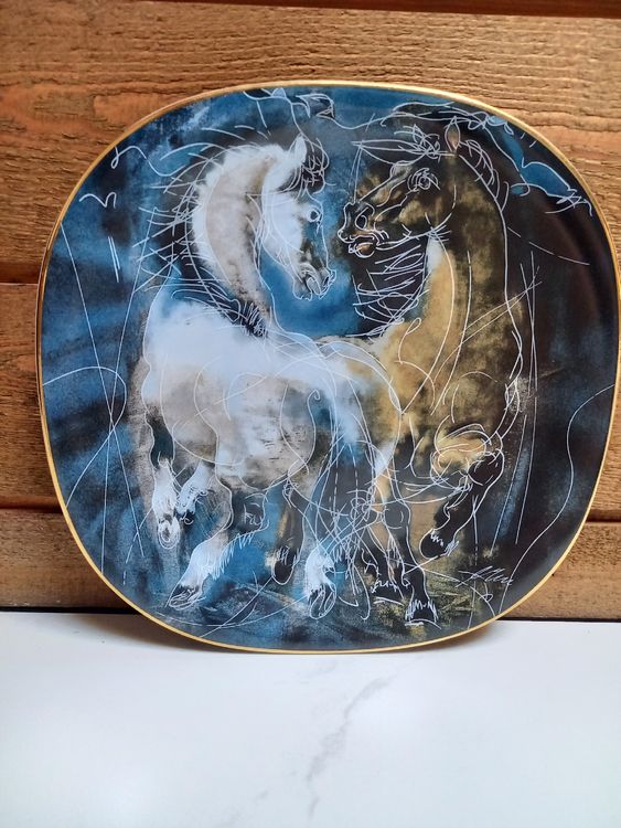 Sammelteller: Zwei Pferde/ Hans Erni - Rosenthal Porzellan (Gebraucht) in Arbon für CHF 24 – mit ...