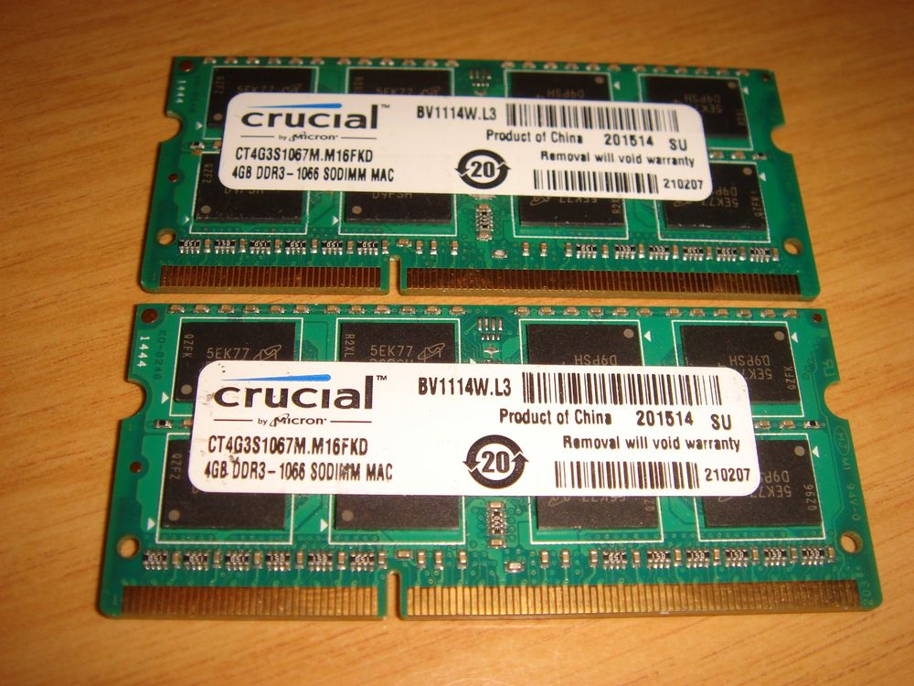 2 stück 4gb ddr3 PC3 1066 RAM für Laptop. (Gebraucht) in St. Gallen für ...