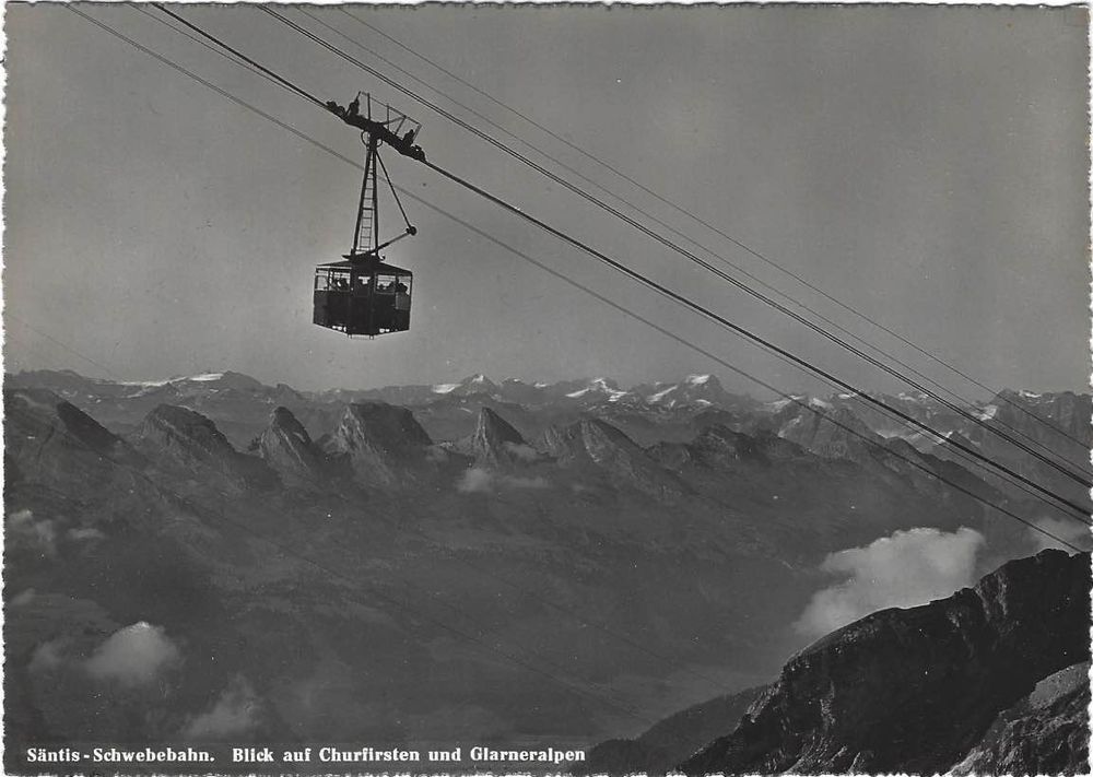 Säntis-Schwebebahn Blick auf Churfirsten und Glarneralpen GF (Gebraucht) in Brenles für CHF 4 ...