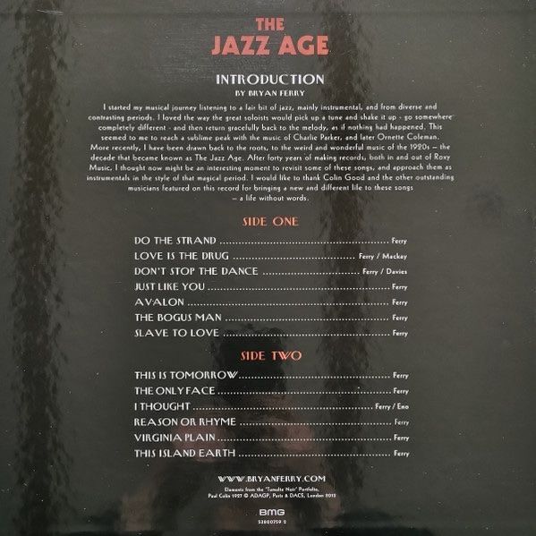 🎸 RAR ! THE BRYAN FERRY ORCHESTRA - JAZZ AGE ! 🎸 (Neu (gemäss ...