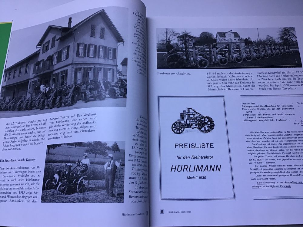 Buch "HÜRLIMANN" Traktoren/Franz Morgenegg (Gebraucht) in Bachenbülach ...