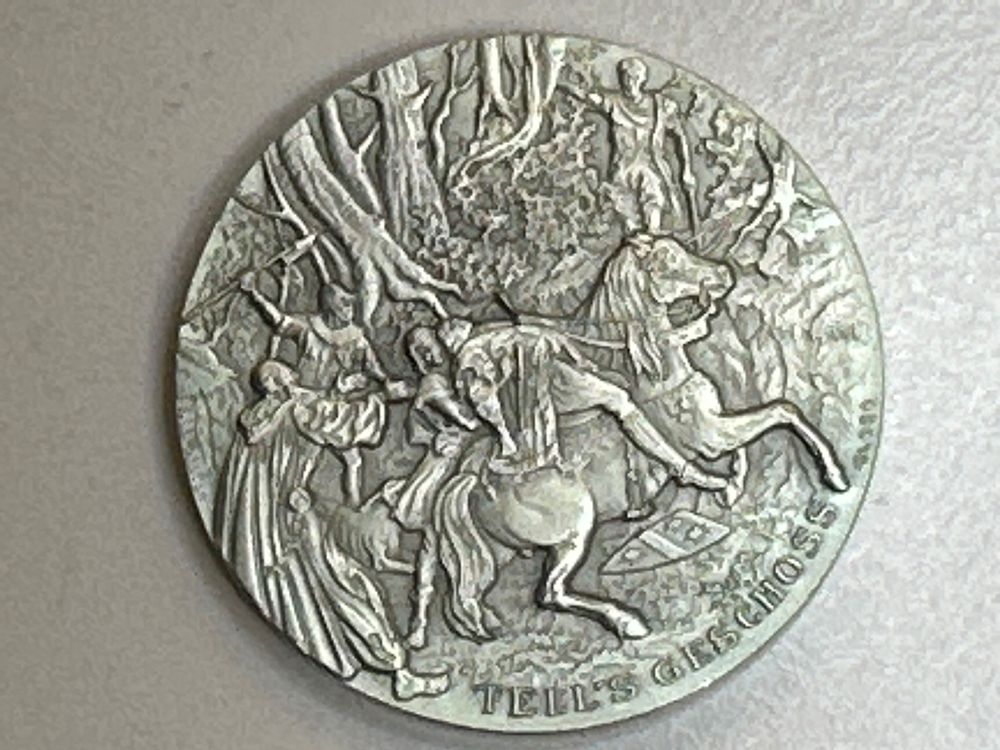 Medaille Silber 900 19,2g 1.August-Taler 1984Tell‘s Geschoss (Neu (gemäss Beschreibung)) in ...